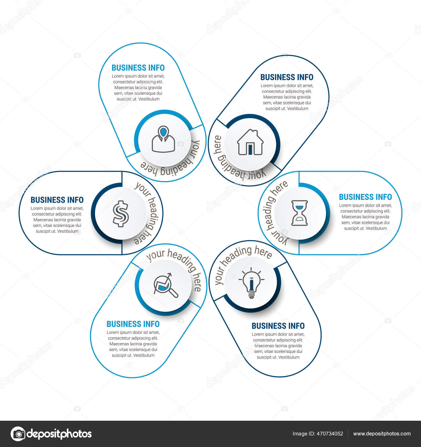 Business Data Visualization Timeline Infographic Icons Designed ...