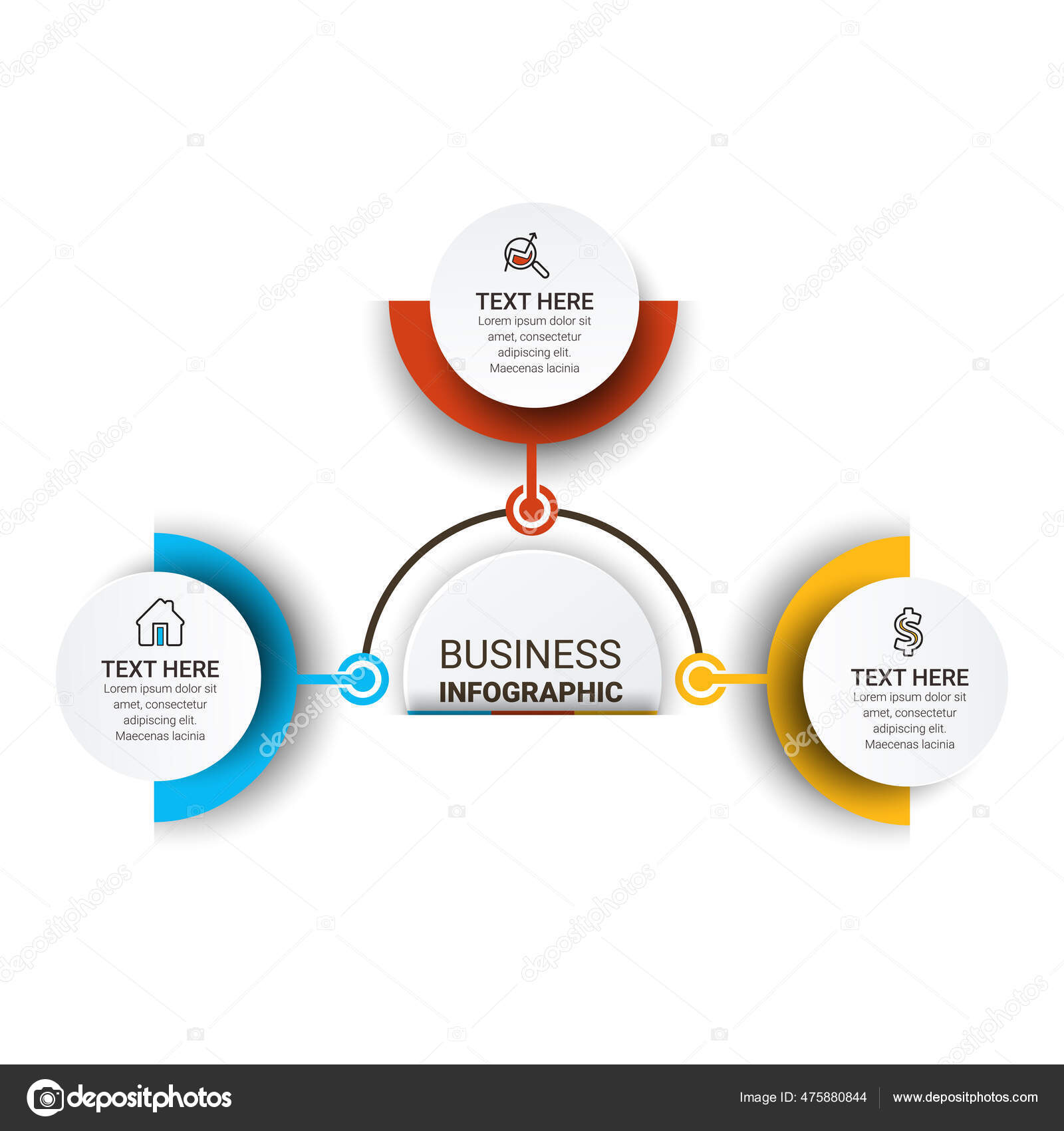 Vector Idea Infographic Template Graphs Charts Diagrams Business ...
