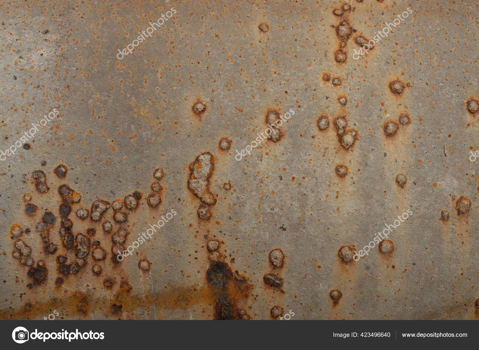 Top View Rusty Texture Small Brown Pieces Plastic Sheet Top — Stock ...