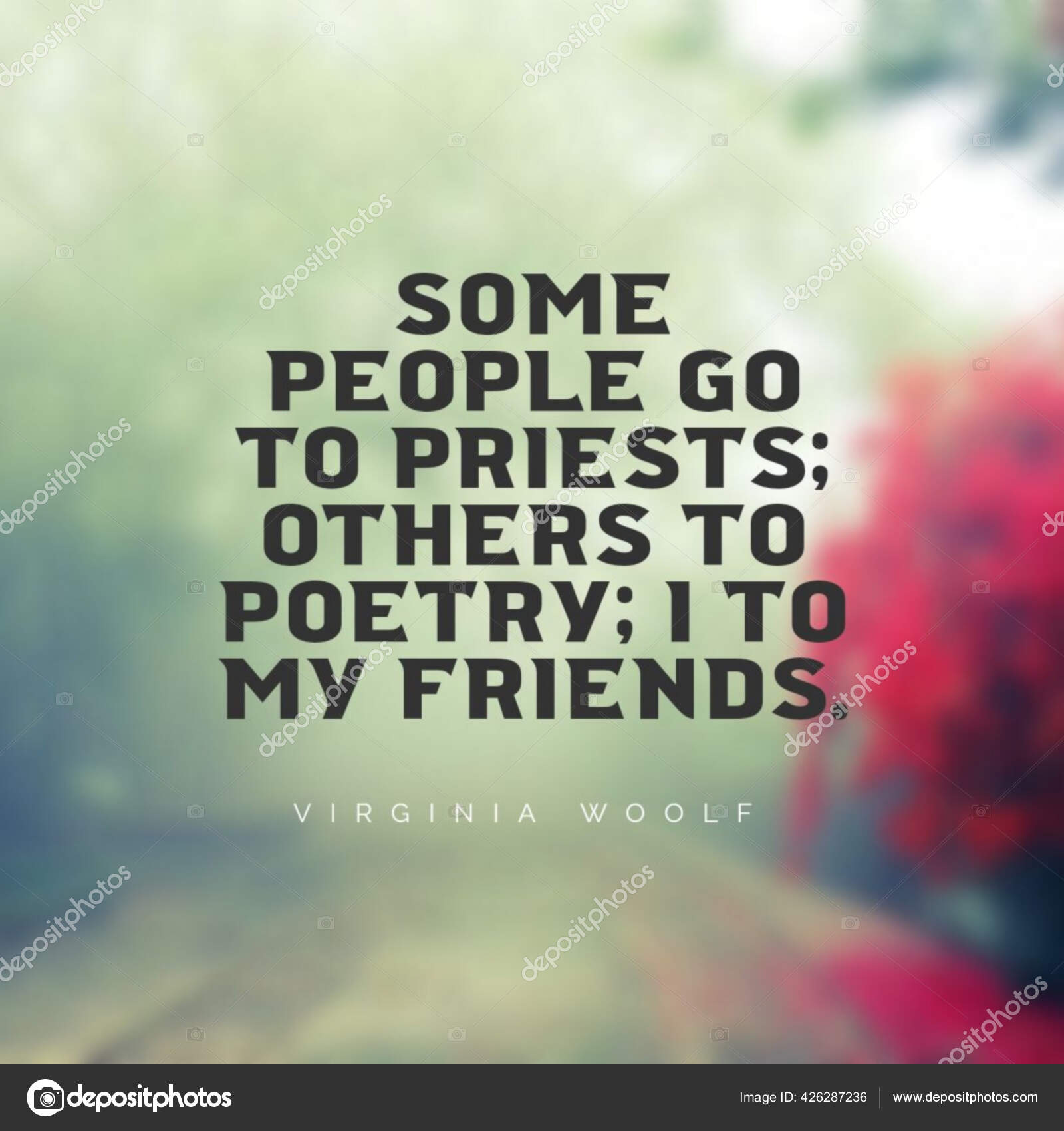 Quote Some People Priests Others Poetry Friends Blurry Background ...