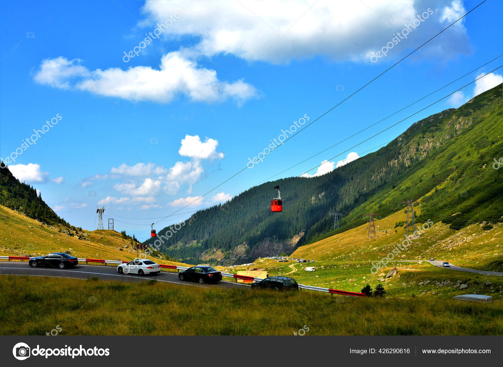 Transfagarasan Romania Aug 2019 Transfagarasan Cable Car Fagaras ...