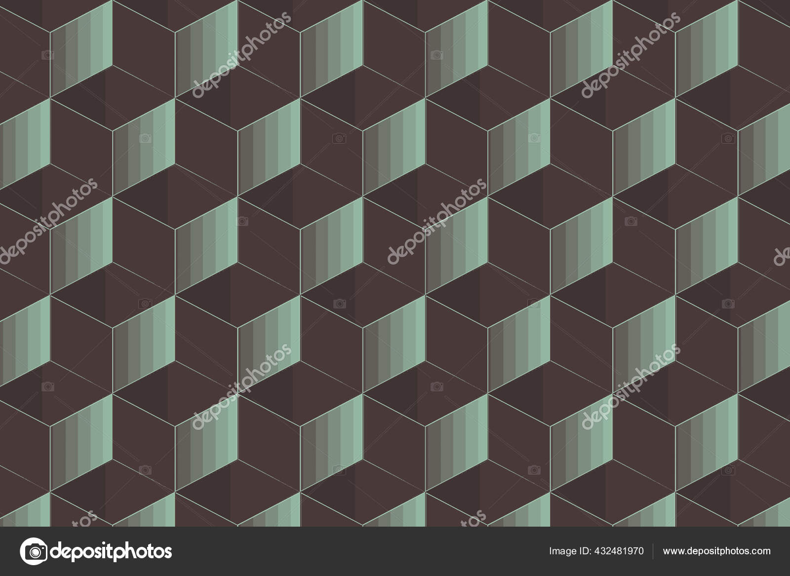 Geometric Cube Background Wallpapers — Stock Photo © Wirestock #432481970
