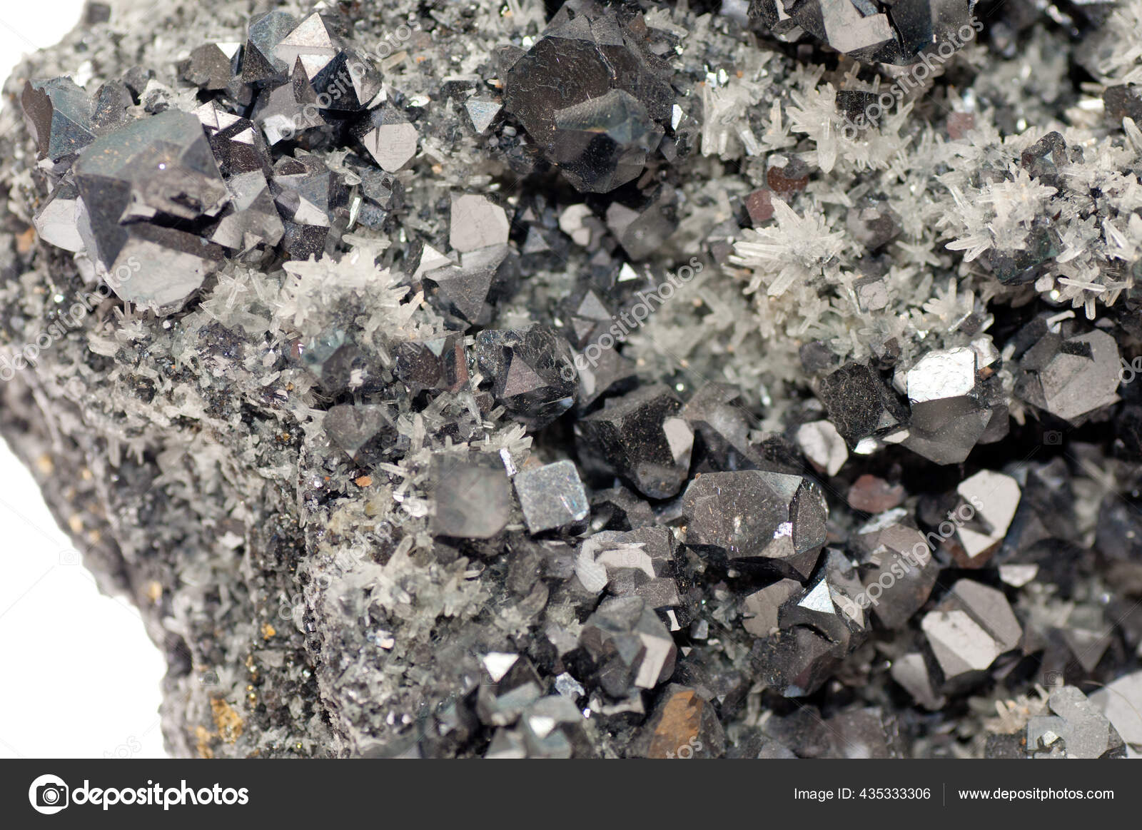Galena Metallic Ore Mineral Sample Rare Earth Mineral — Stock Photo ...