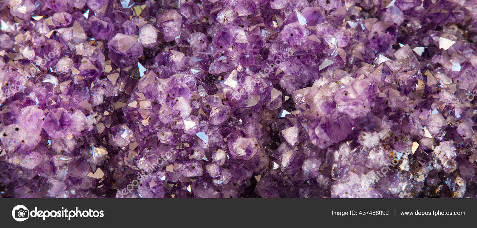 Closeup Amethyst Texture Background Stock Photo by ©Wirestock 437488092