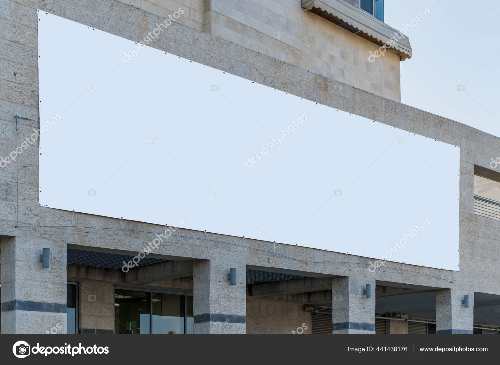 Blank Billboard Building Space Text Daytime Perfect Advertisement ...