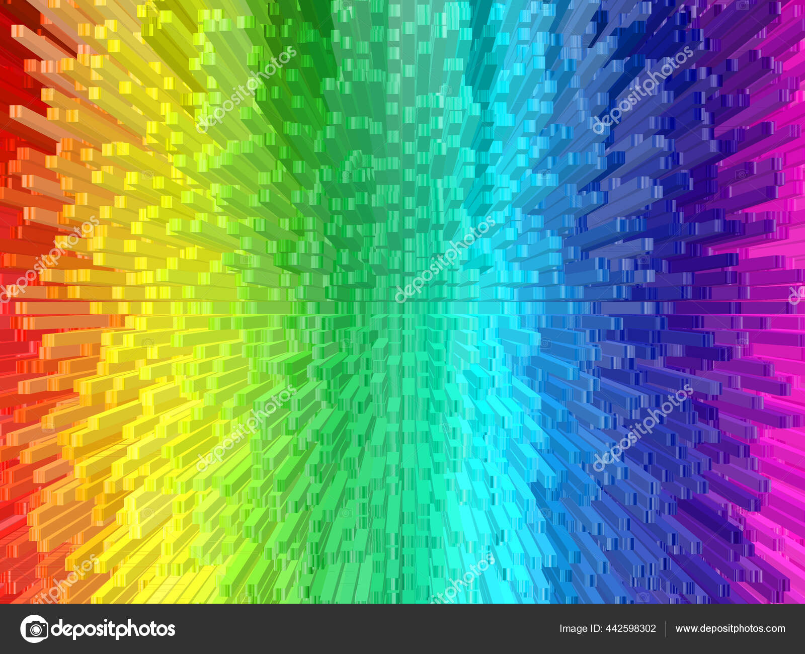 Abstract Background Colorful Pixelated Cubes Patterns — Stock Photo ...