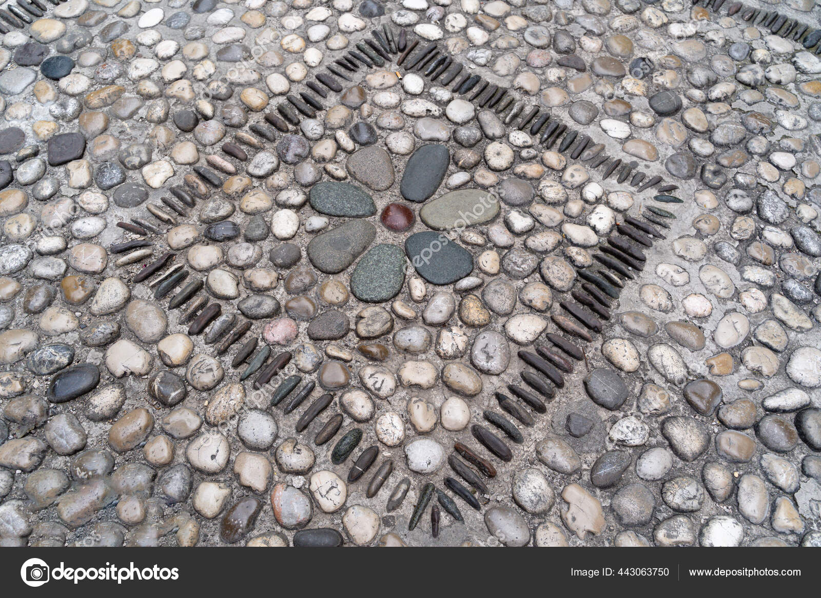 Texture Cobblestone Walkway Paved Pebbles — Stock Photo © Wirestock ...