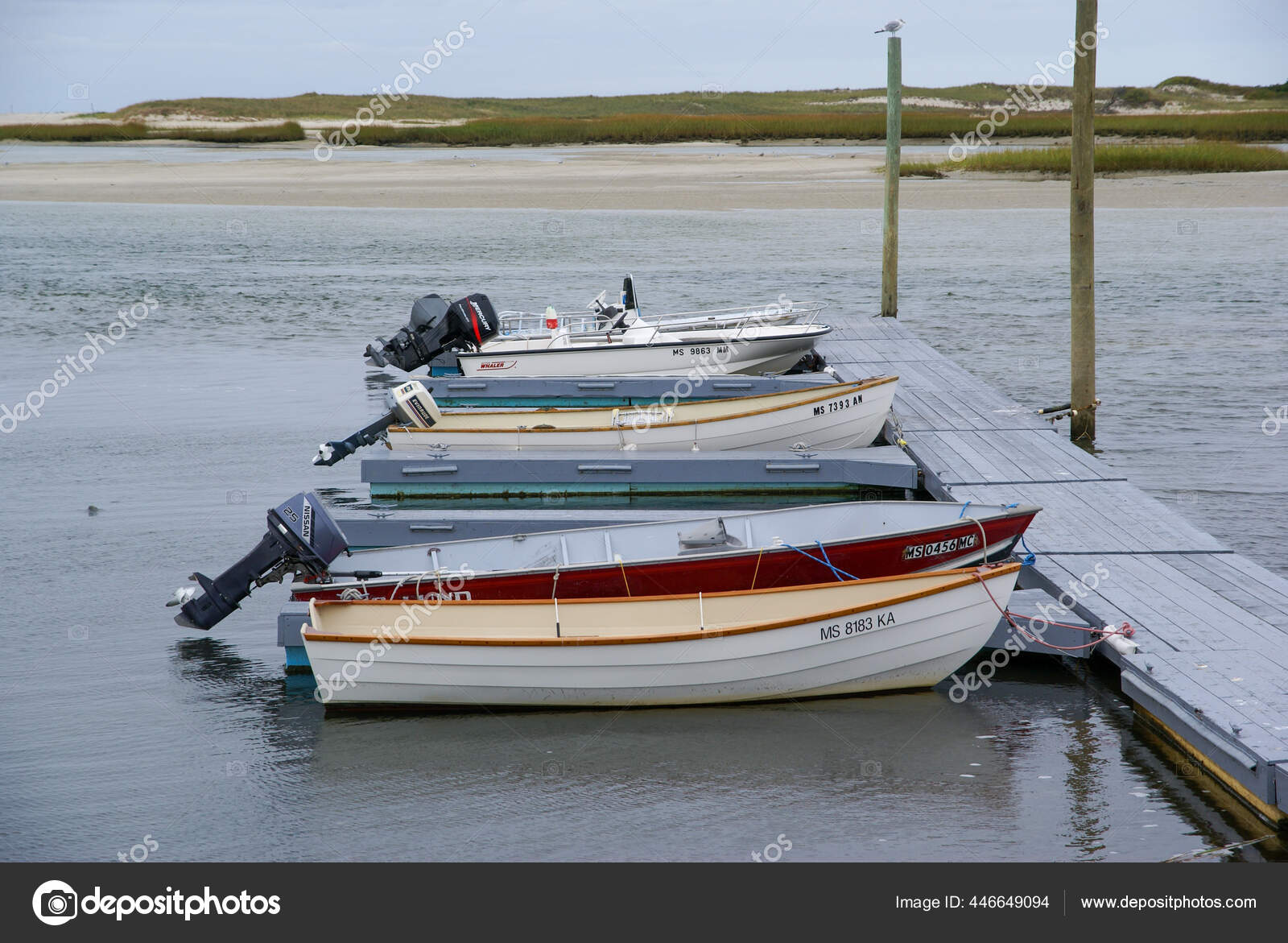 Cape Cod United States Jan 2007 Row Small Boats Outboard — Stock ...