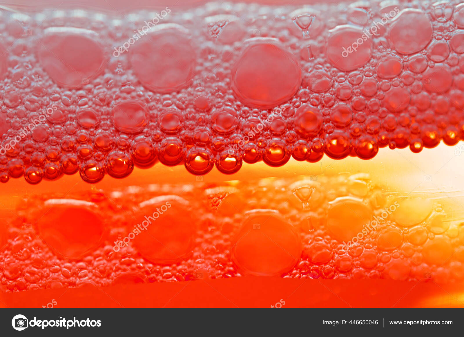 Soap Bubbles Red Background