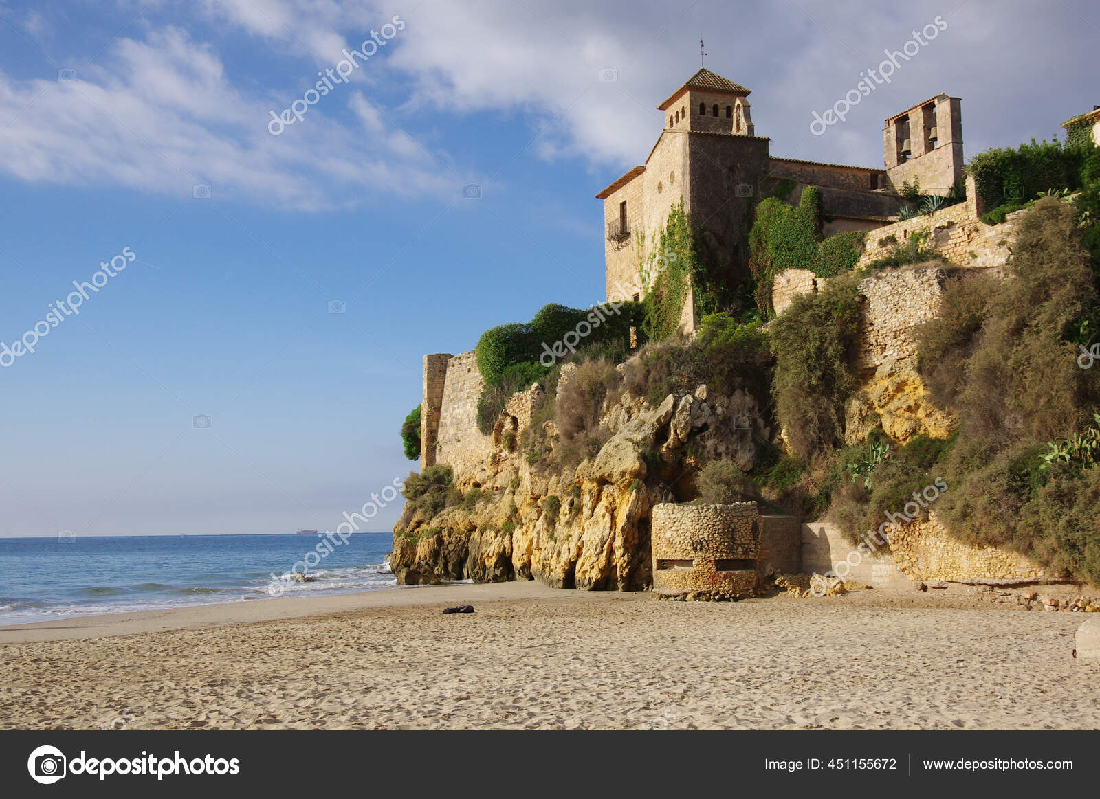 Castle Tamarit Altafulla Beach Spain Stock Photo by ©Wirestock 451155672