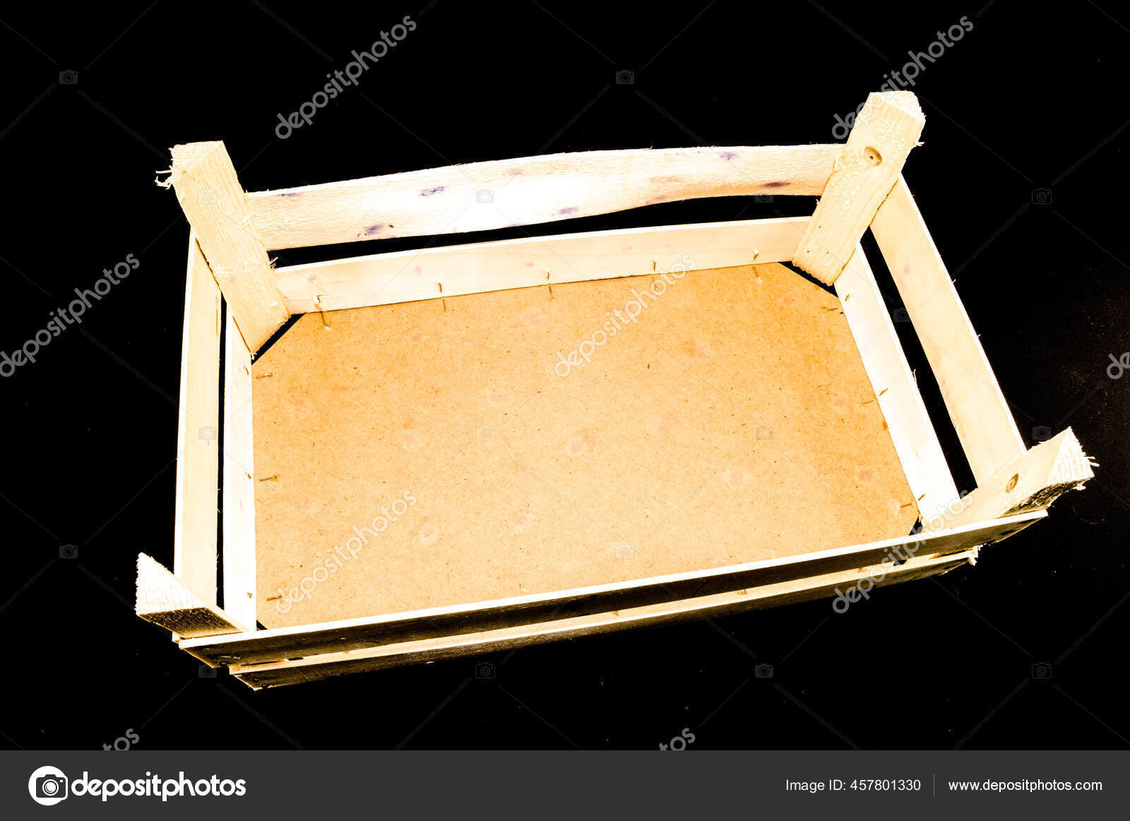 Empty Fruit Crate Box Black Background Stock Photo by ©Wirestock 457801330