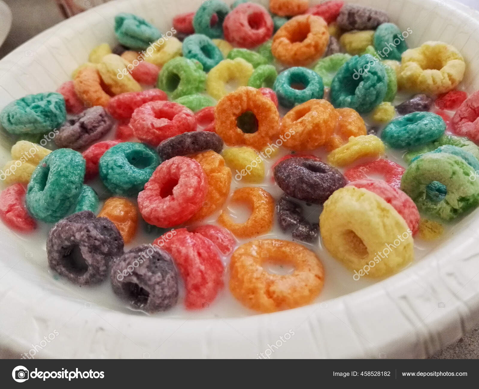 Cereal With Milk And Fruit