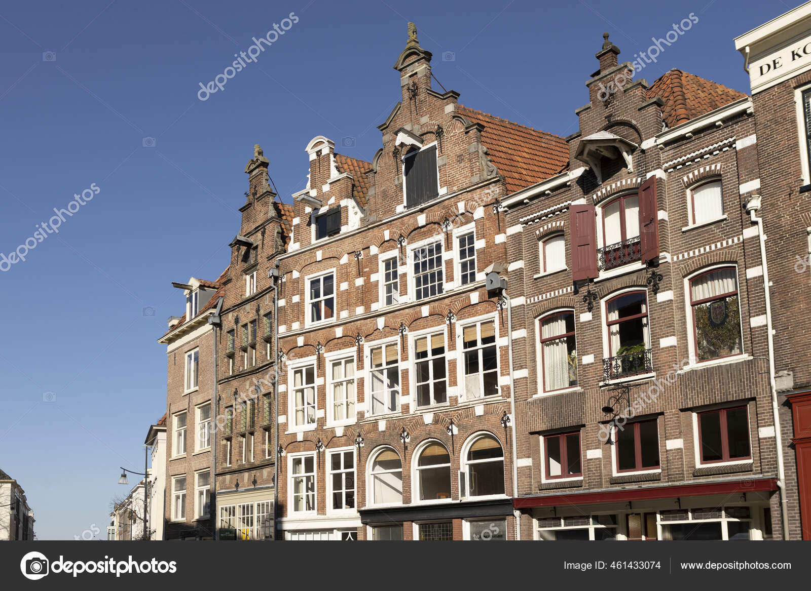 Typical Historic Medieval Exterior Facades Hanseatic City Center ...