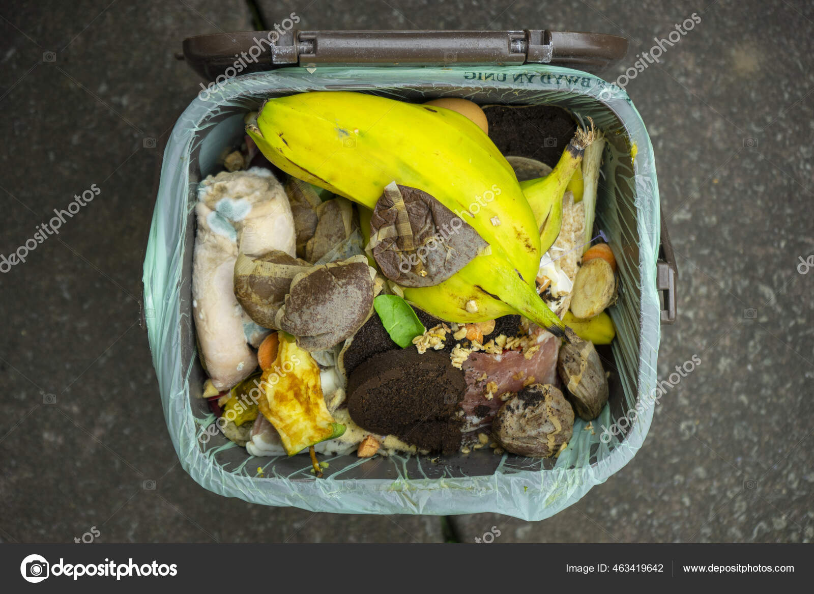 Top View Food Waste Bin — Stock Photo © Wirestock #463419642