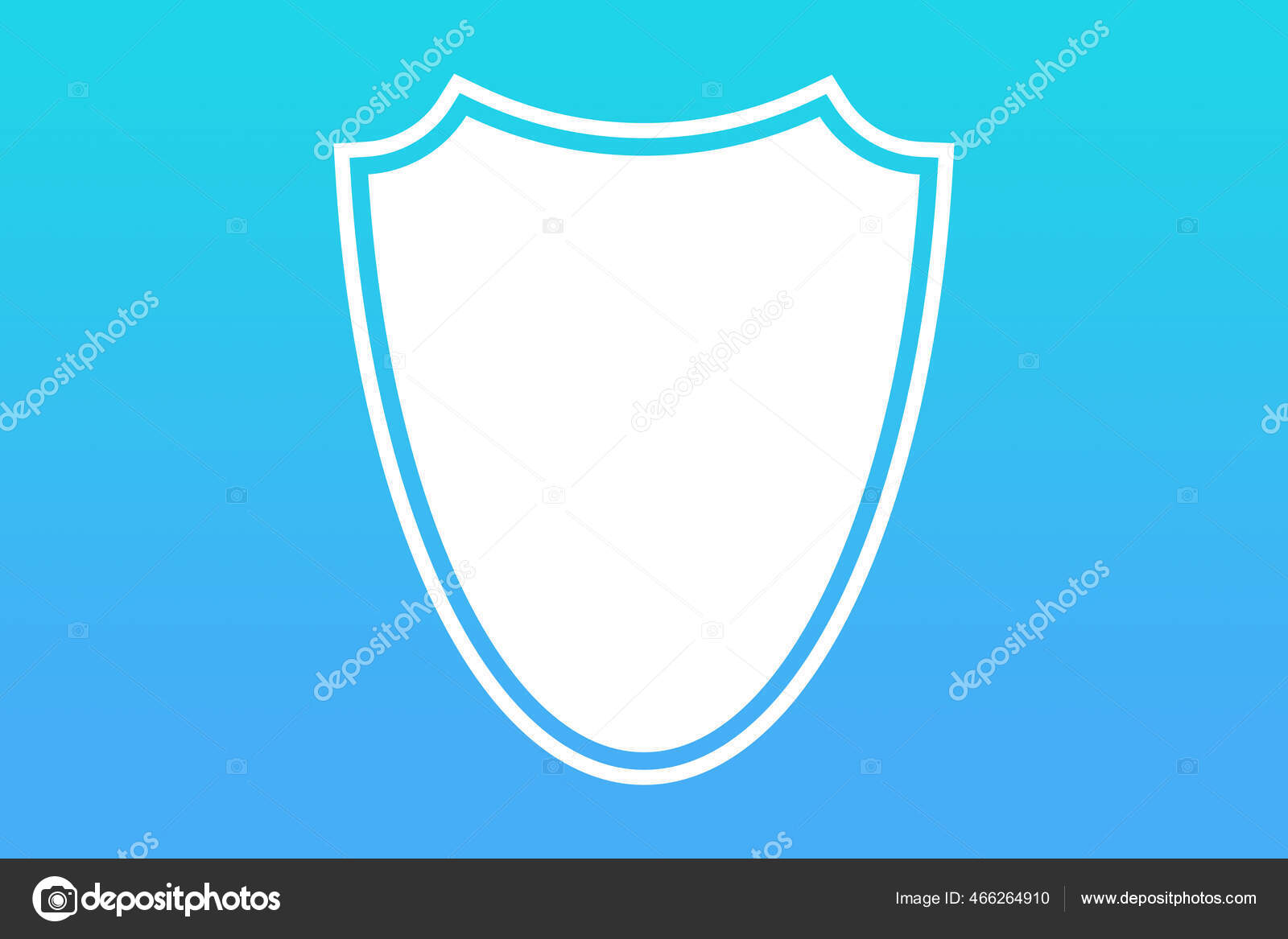Data Shield Icon Blue Background — Stock Photo © Wirestock #466264910