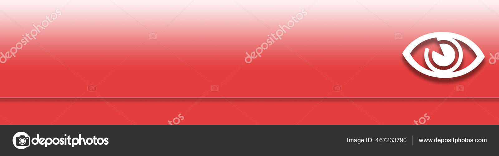 Eye Icon Red Background — Stock Photo © Wirestock #467233790