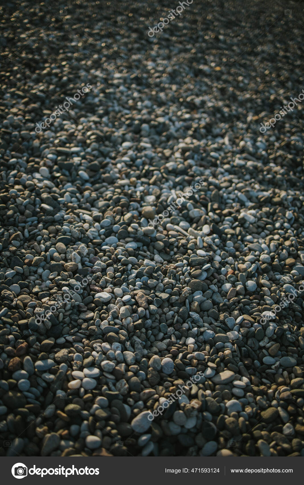 Vertical Closeup Shot Gray Pebbles Beach — Stock Photo © Wirestock ...