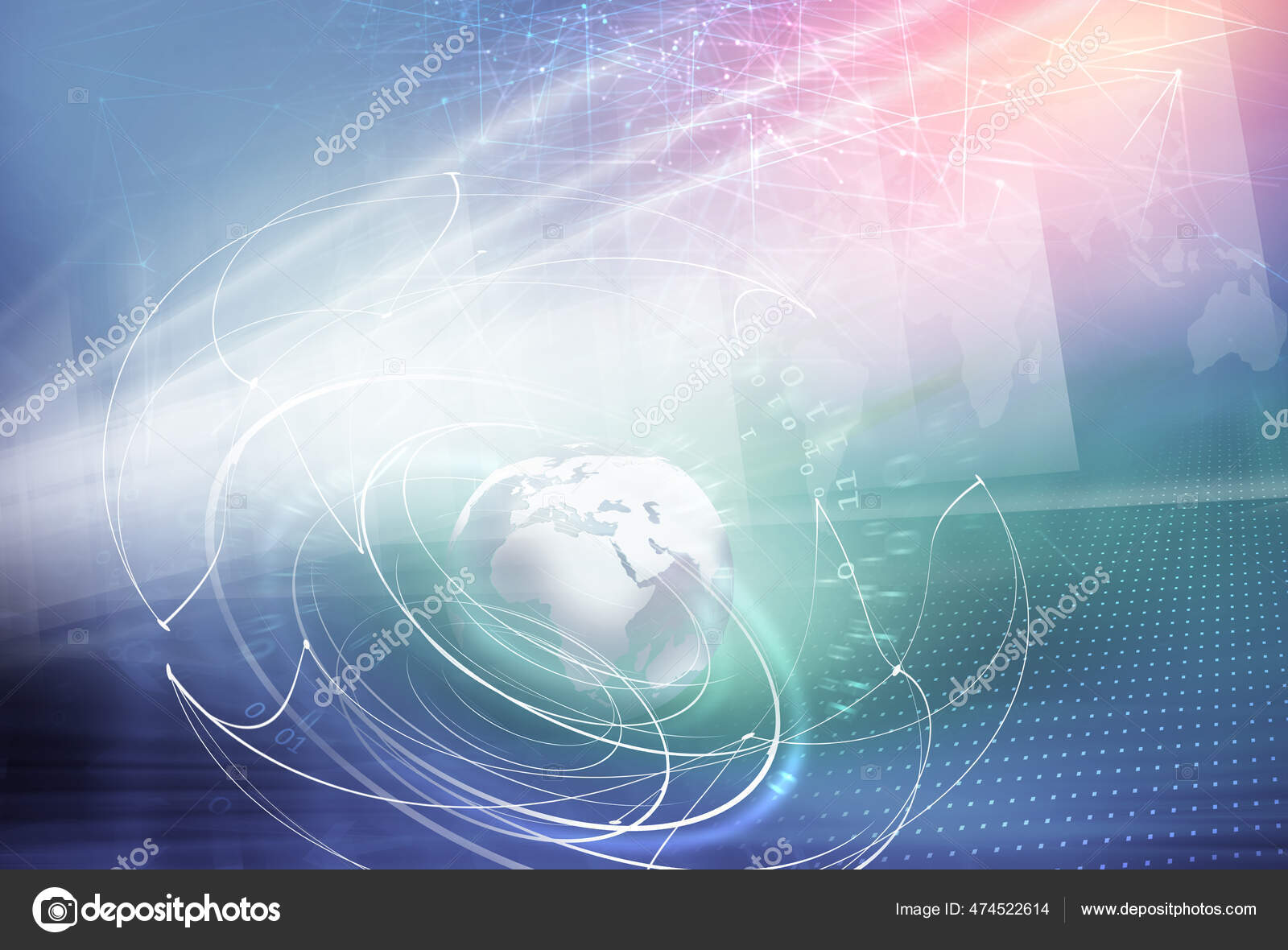 Global Internet Connection Background World — Stock Photo © Wirestock ...