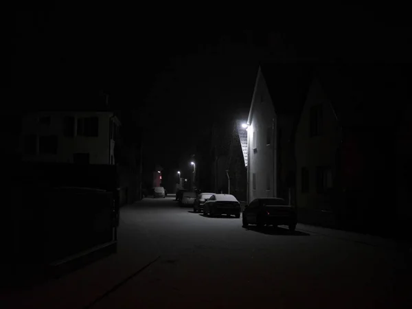 Dark Neighborhood Street