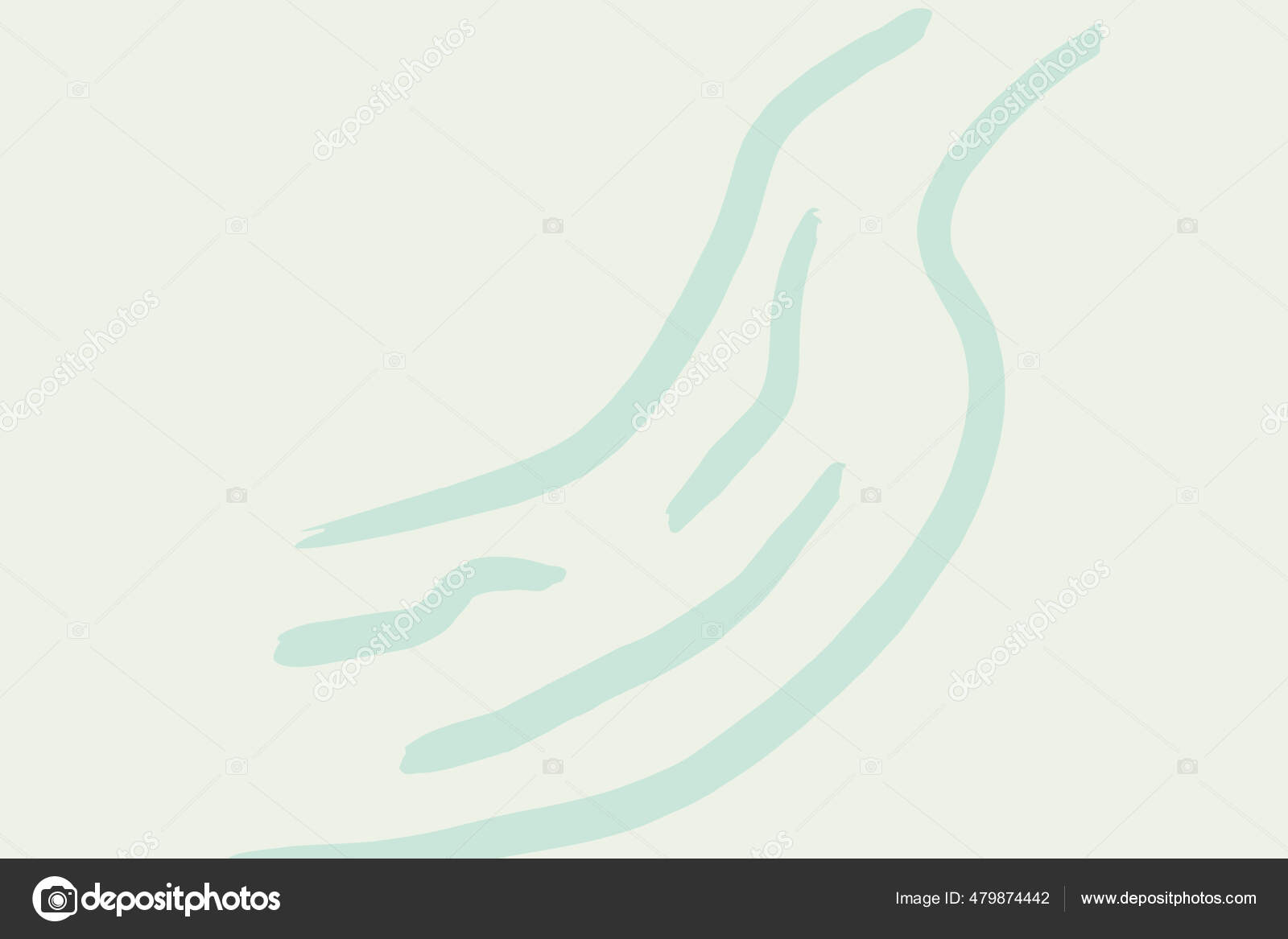 White Background Mint Abstract Lines Wallpapers — Stock Photo ...