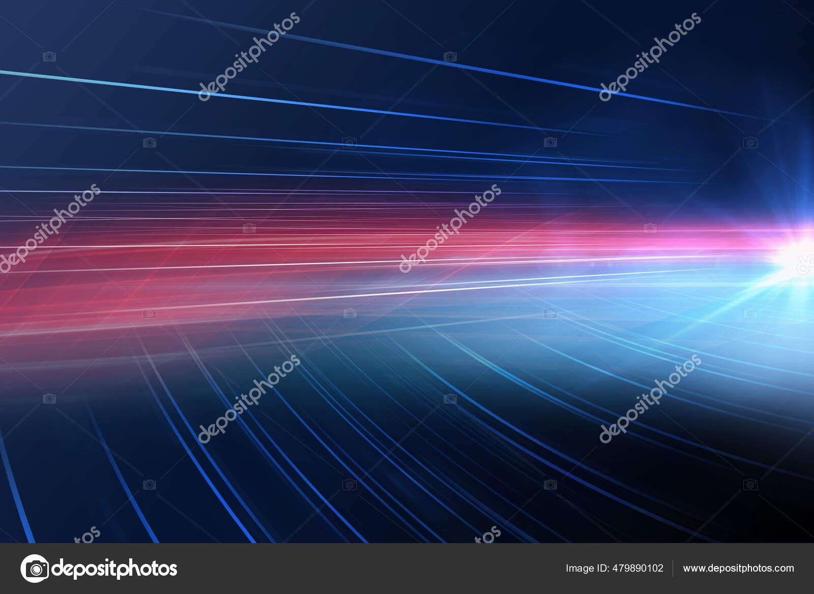 Digital Abstract Technology Background Light Rays Sun Flare — Stock ...