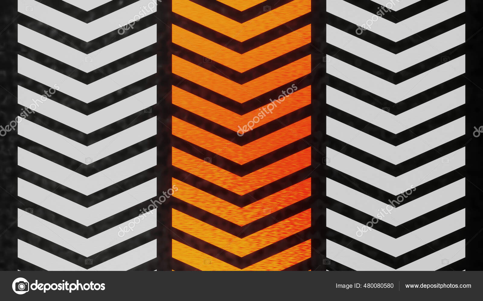 Bright Orange Chevron Background