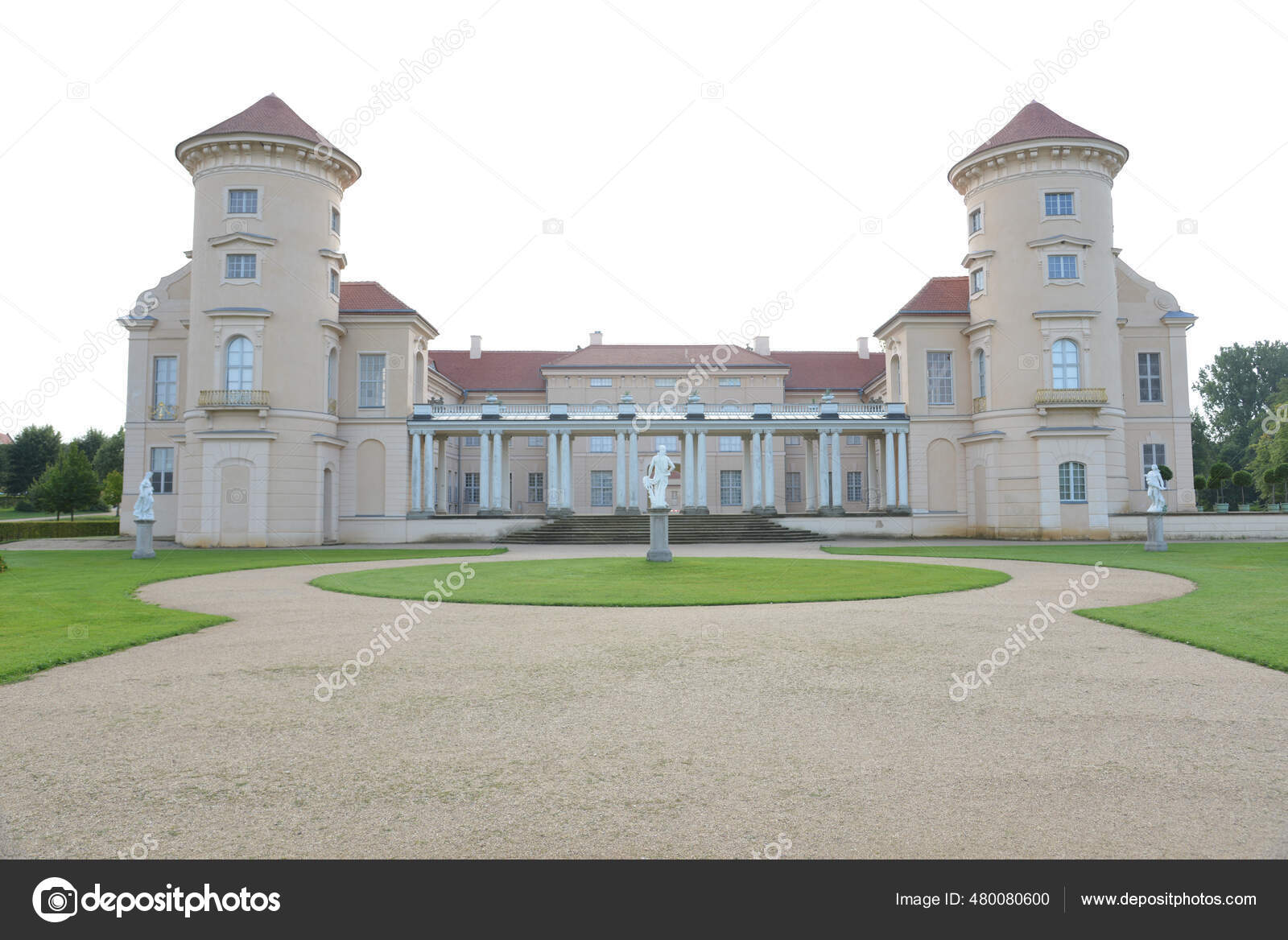 Front View Famous Rheinsberg Palace Castle Rheinsberg Germany Stock ...