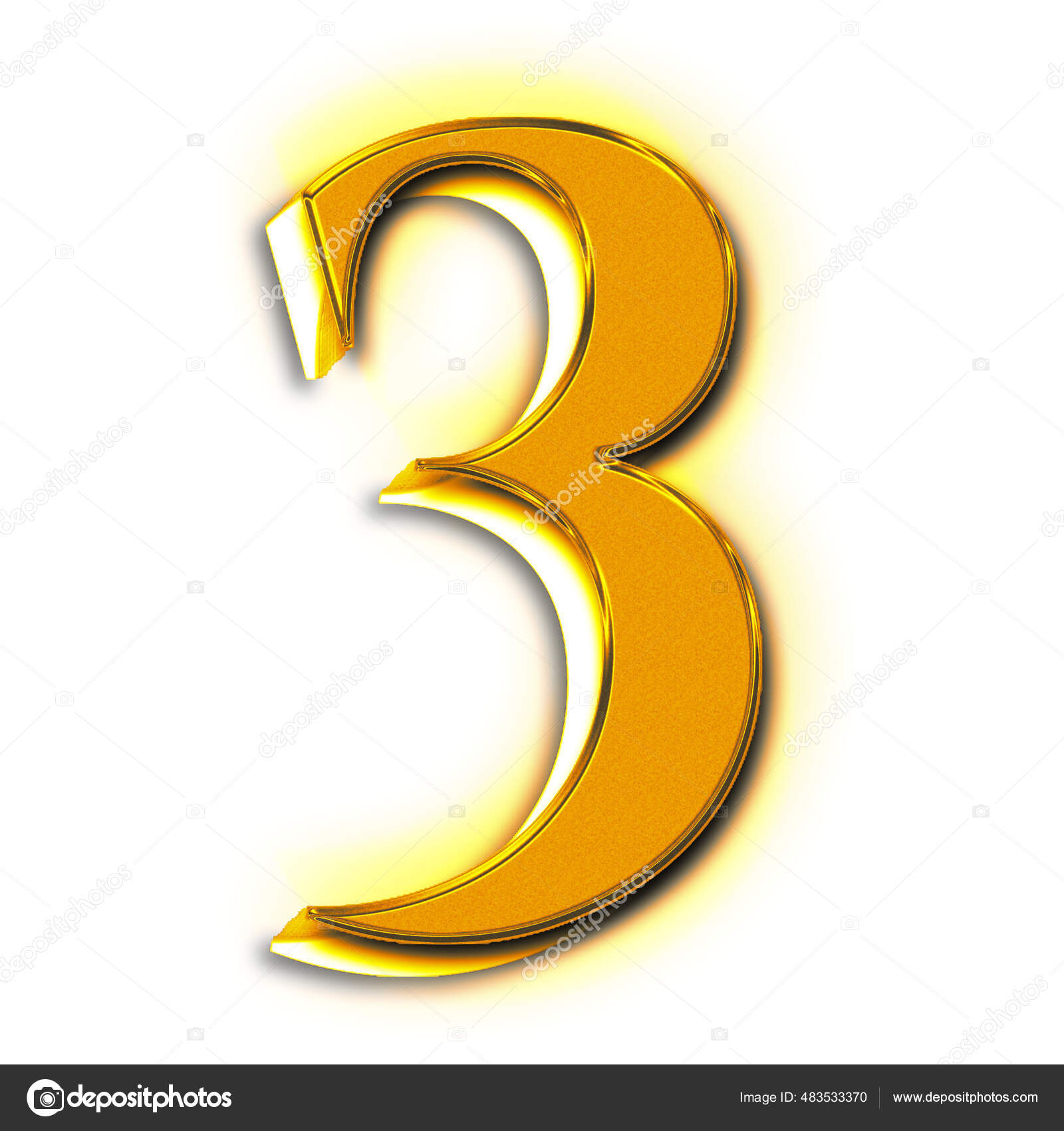 Number Design White Background — Stock Photo © Wirestock #483533370