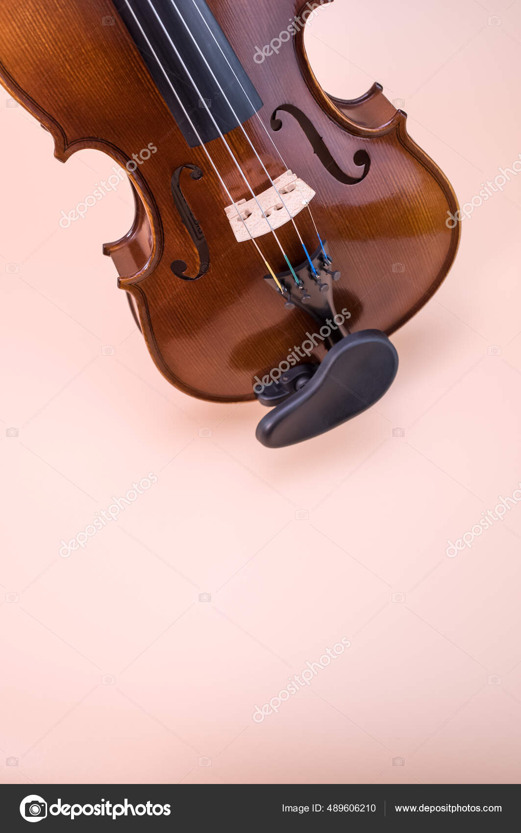Vertical Shot Violin Isolated Pink Background — Stock Photo © Wirestock ...