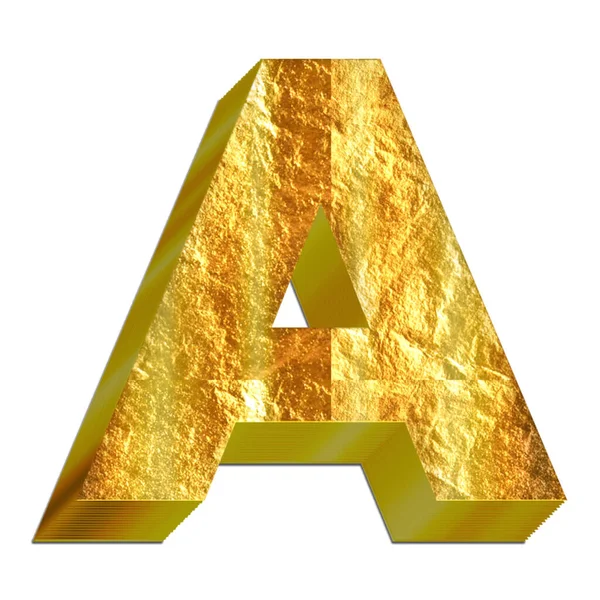 Gold Letter A