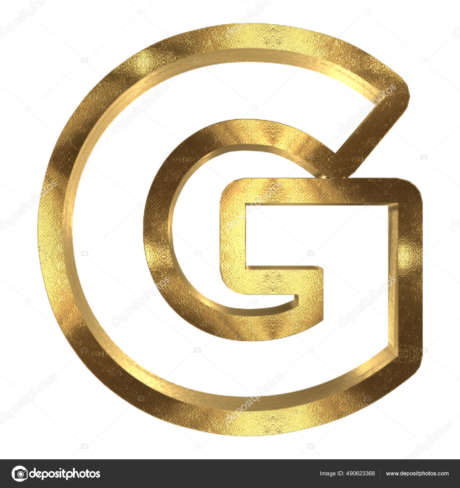 Golden Alphabet Letter Design White Background — Stock Photo ...