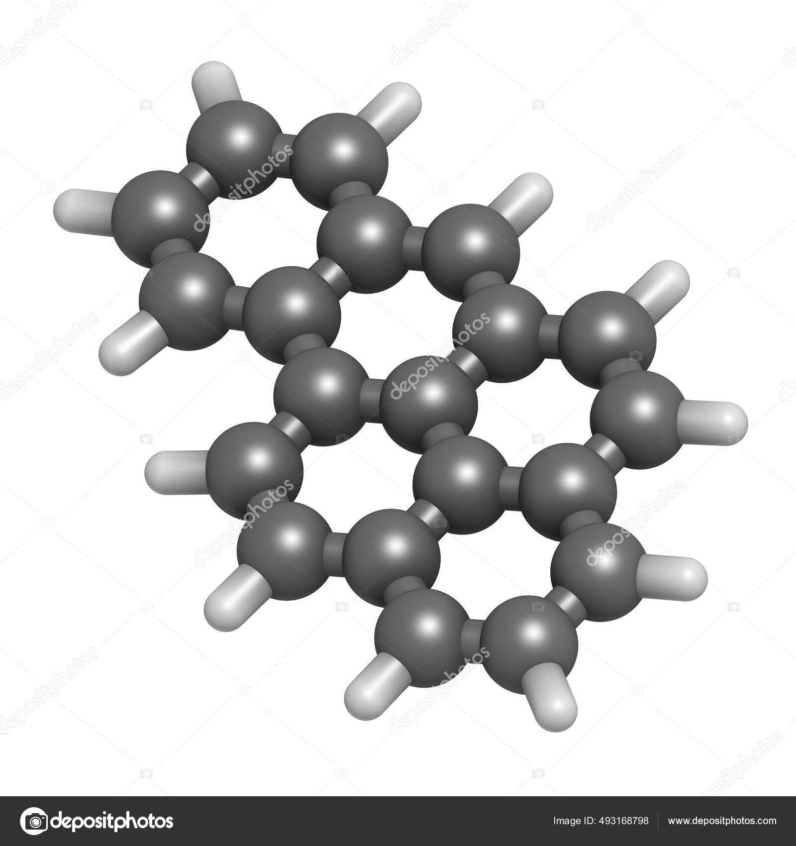 Benzo Pyrene Bap Polycyclic Aromatic Hydrocarbon Molecule Isolated ...
