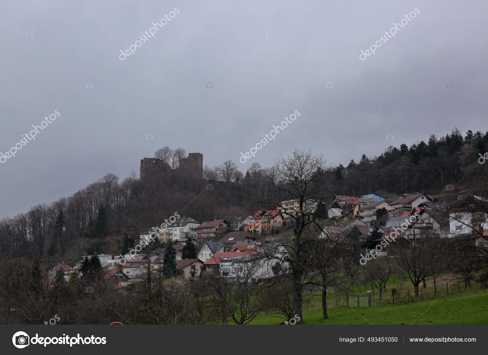 Small Town Woods Abandoned Ruined Castle Stock Photo by ©Wirestock ...