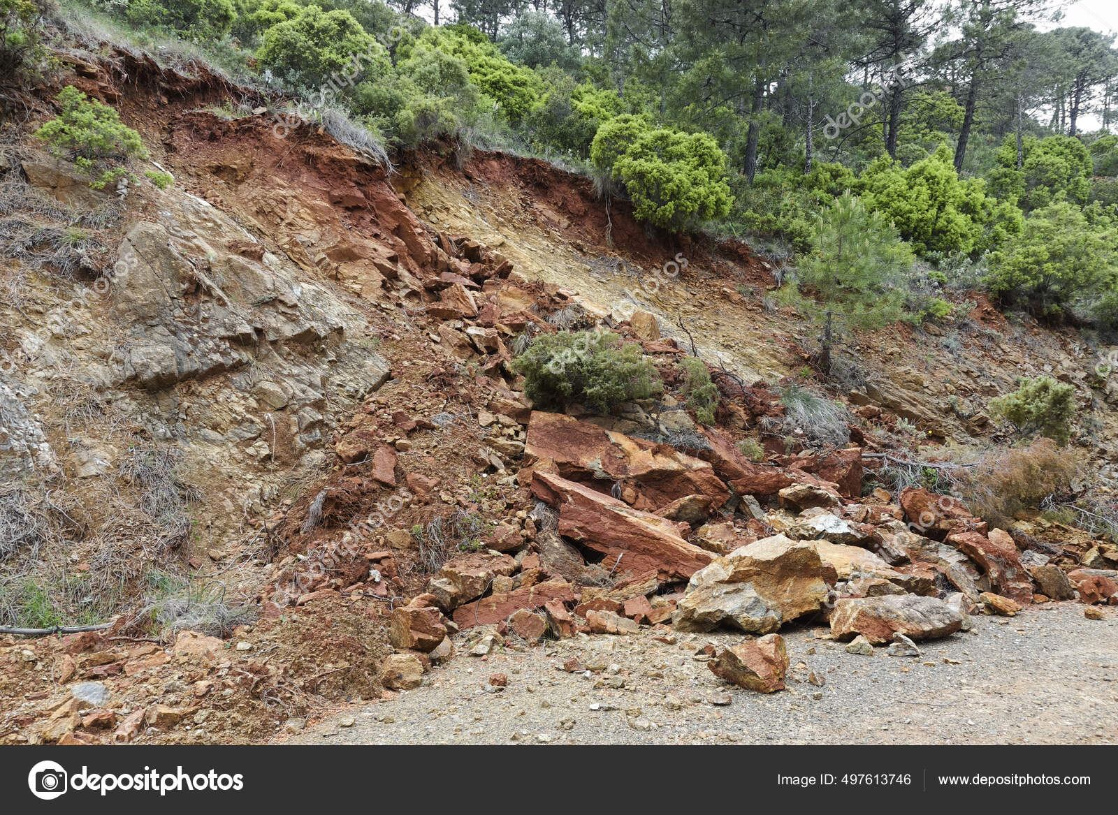 Steep Hill Side View