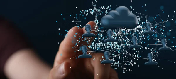 Data Internet Infrastructure Concept Abstract Technology Background ...