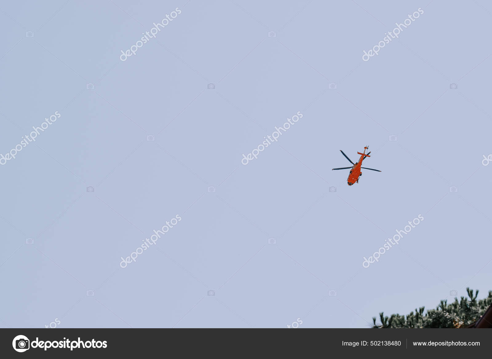 Light Blue Helicopter