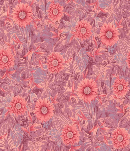 Seamless Floral Pattern Wallpapers — Stock Photo © Wirestock #504695376