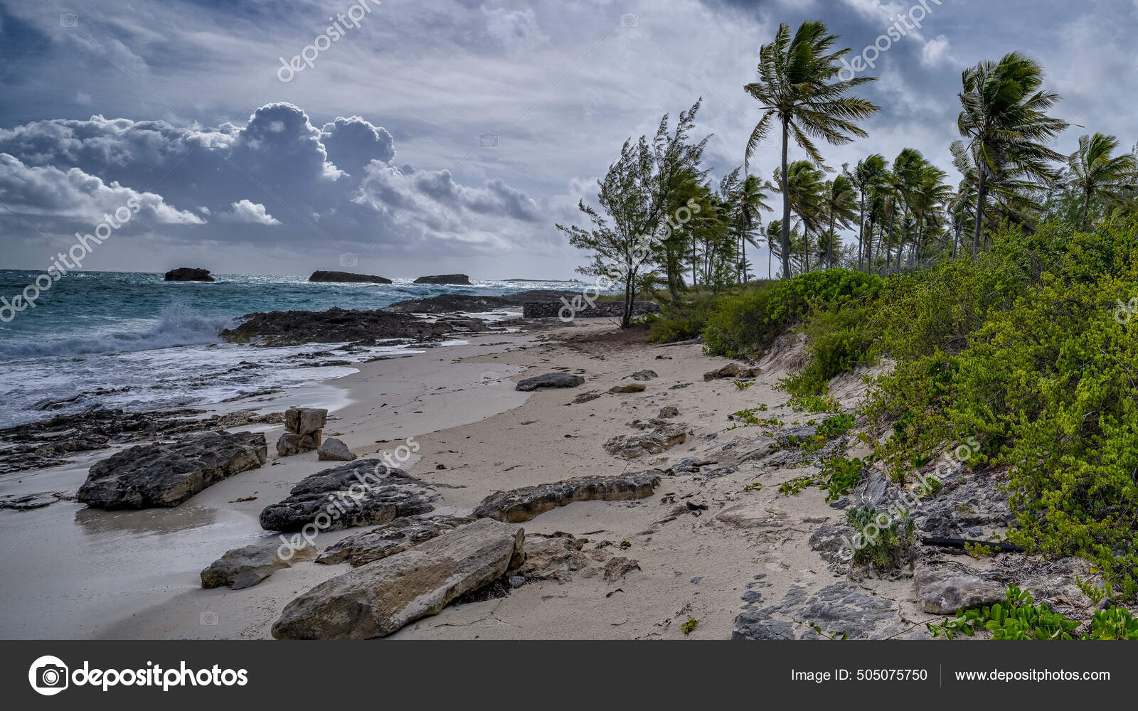 Three Sisters Rock Formation Mount Thompson Island Great Exuma Bahamas ...