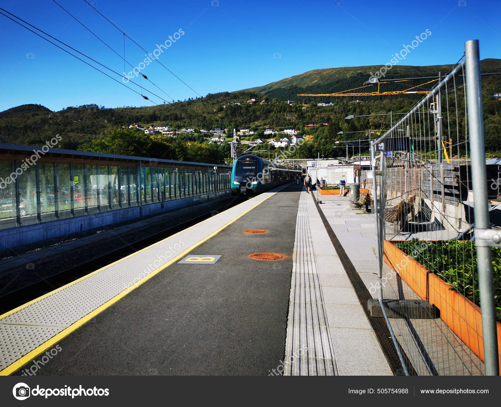Arna Norway Aug 2021 Commuters Getting Train Arna Station Bergen ...