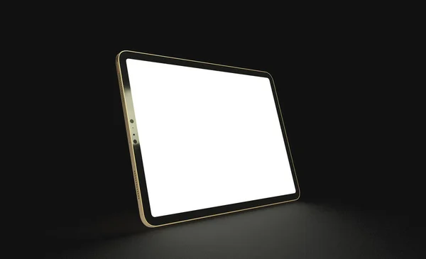 Rendering Tablet Copy Space Isolated White Background — Stock Photo ...