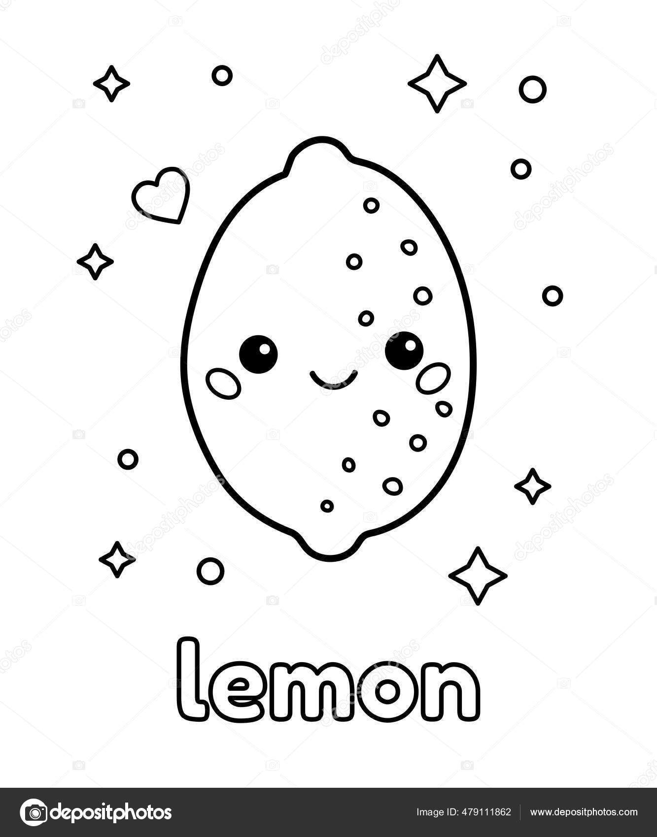 Desenho De Limao Para Colorir