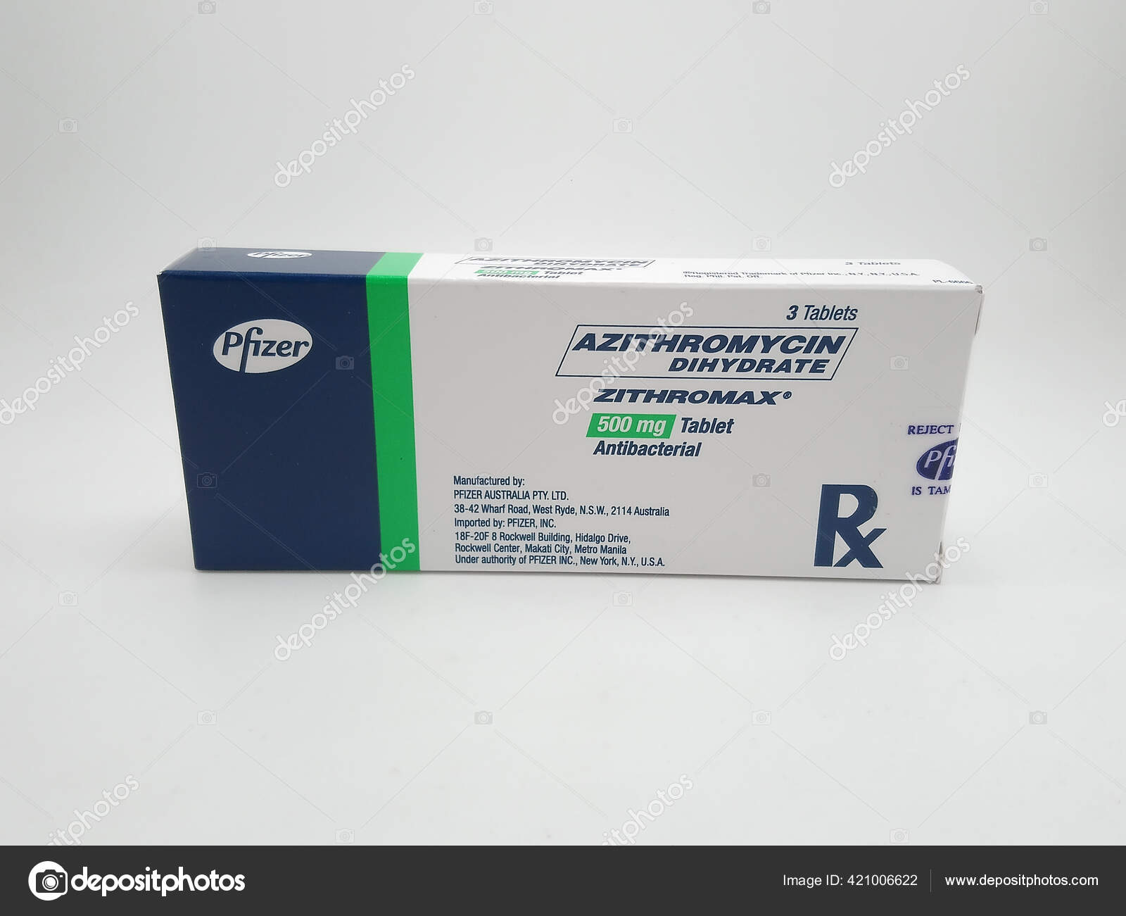 Manila Oct Pfizer Azithromycin Dihydrate Zithromax Antibacterial Tablet ...
