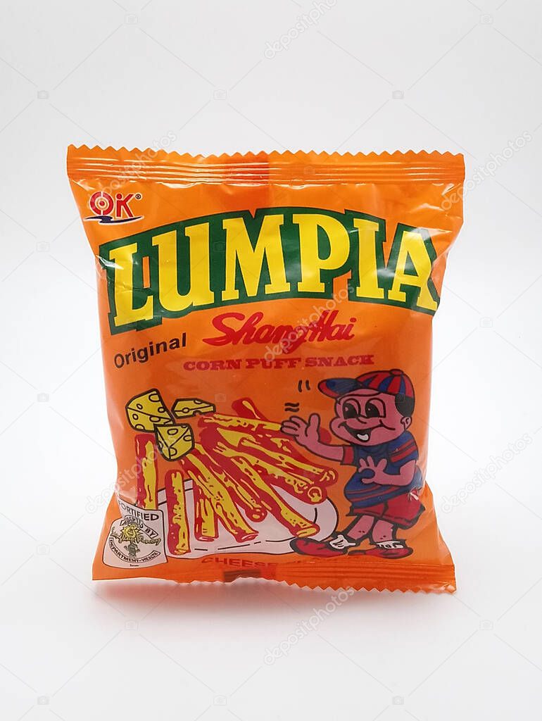 MANILA, PH - NOV 6 - Lumpia shanghai corn puff snack on November 6 ...