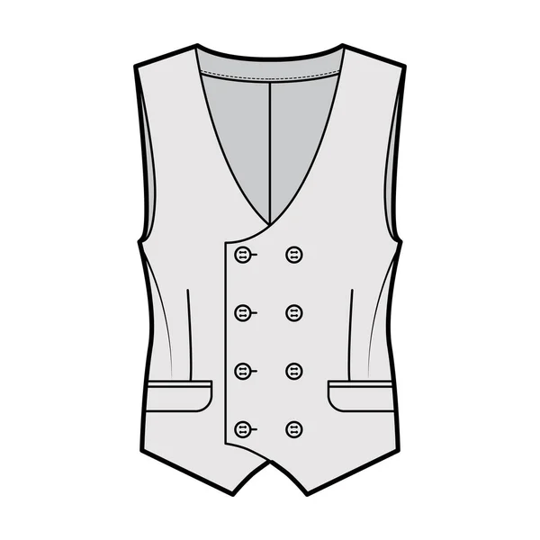 Templat rompi Vektor Stok, Ilustrasi Templat rompi Bebas Royalti ...