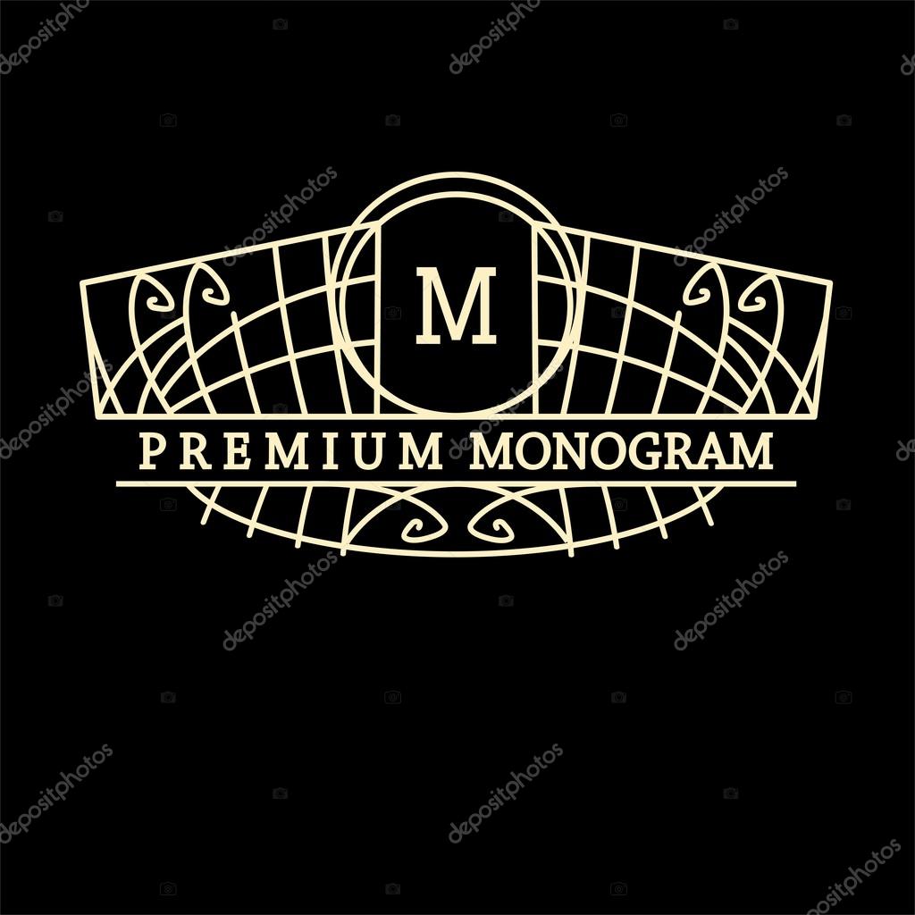 Grapevine vintage monogram — Stock Vector © PGMart #66303937