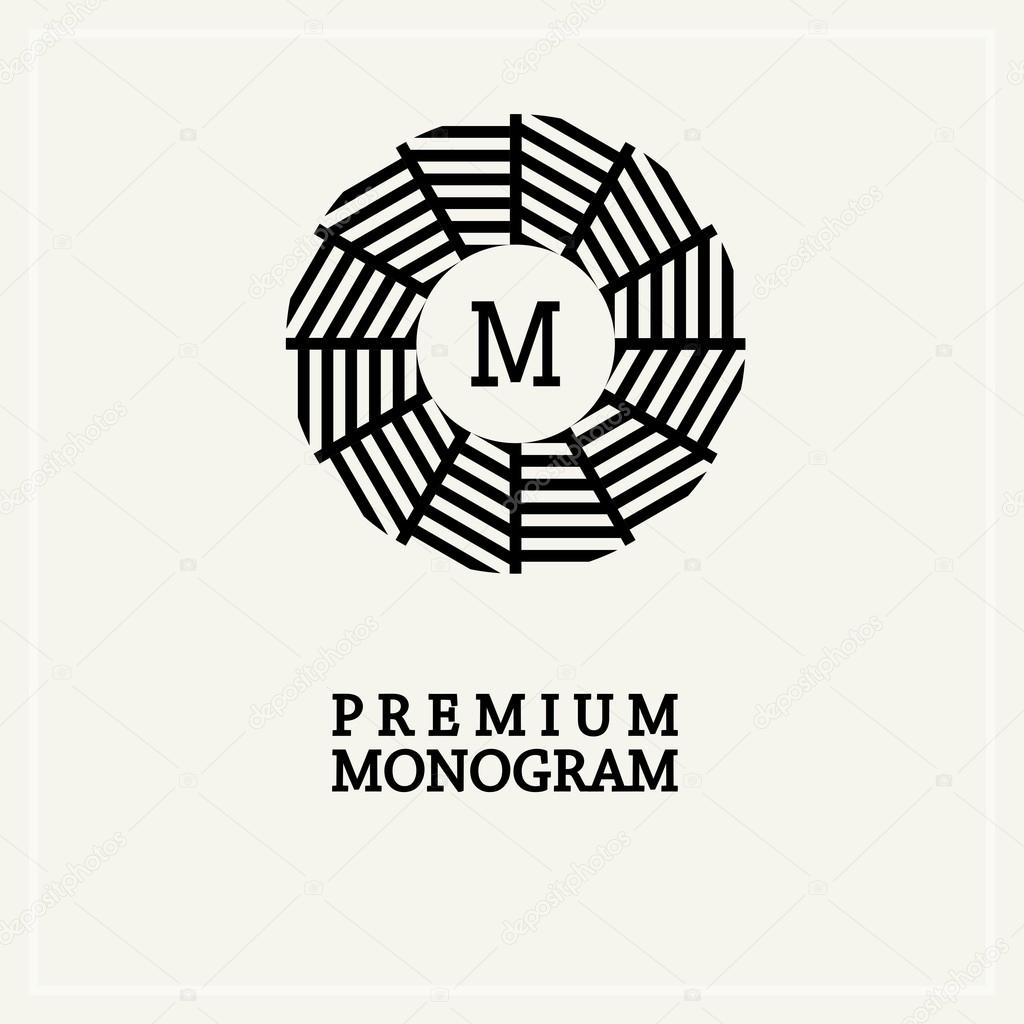 Monogram, art logo design Stock Vector by ©PGMart 69298215