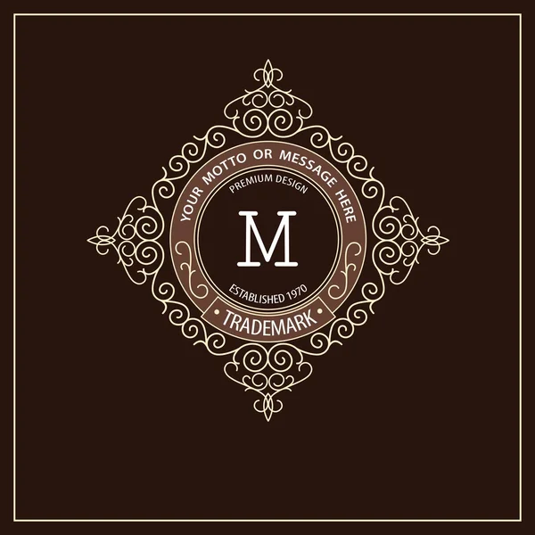 Calligraphic monogram emblem template. Stock Vector by ©PGMart 88685474