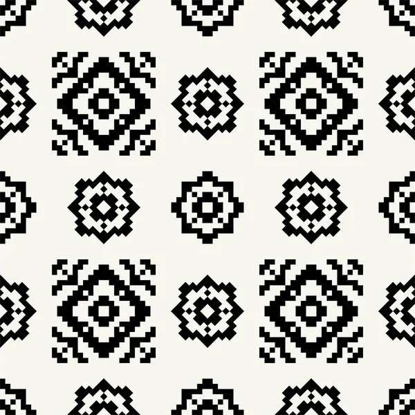 Black and white pixel seamless pattern Stock Vector Image by ©PGMart ...
