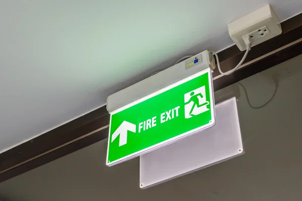 Fire exit light sign — Stock Photo © wittybear #81543686