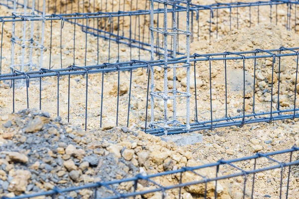 Foundation steel rod for house building — Stock Photo © wittybear #53560709